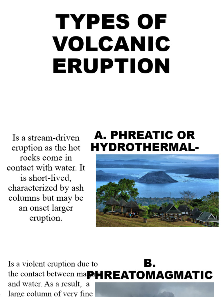Types of Volcanic Eruption | PDF