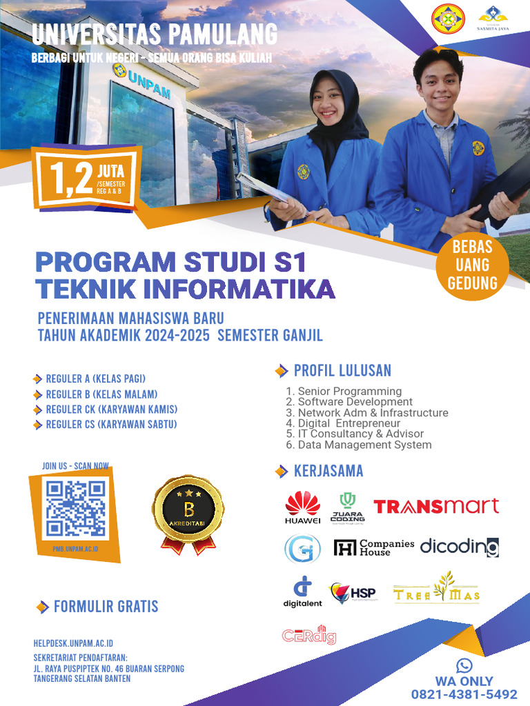 Brosur TI S1 UNPAM | PDF