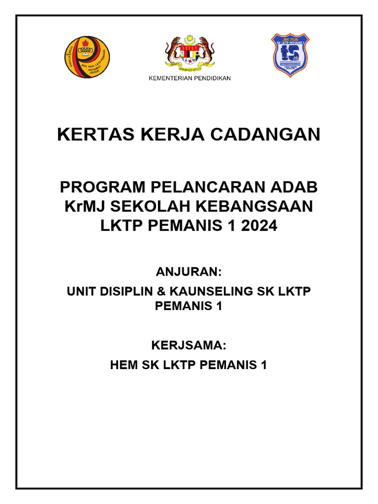Kertas Kerja Program KRMJ | PDF