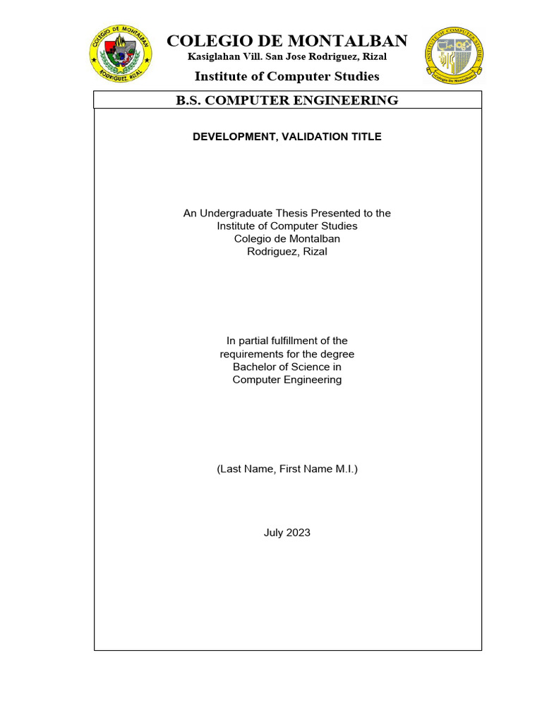 Thesis Format | PDF | Thesis | Science