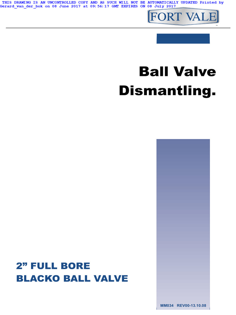 Fort Vale Kugelhahn | PDF | Valve | Gas Technologies