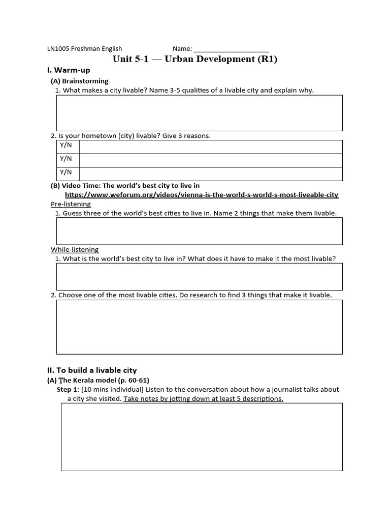 WS U5 Urban Development R1 G 1121023 | PDF | Urban Sprawl | Urban Planning