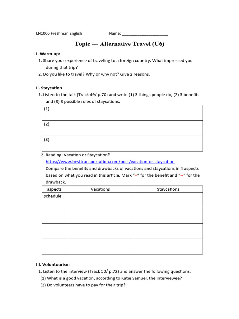 WS U6 Travel 1121 | PDF