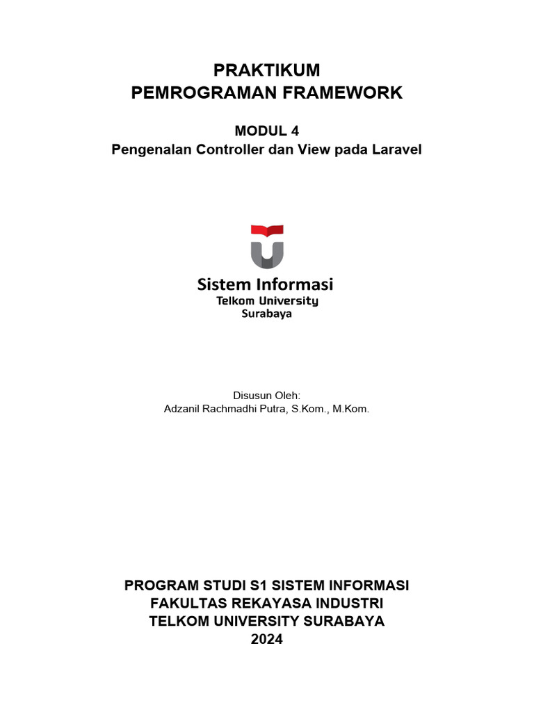 05 - ARP - PF - Introduction To Controllers and Views in Laravel (Modul 04 Praktikum) | PDF
