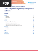 Mga Hakbang Sa Pagsulat NG Pormal Na Liham | PDF