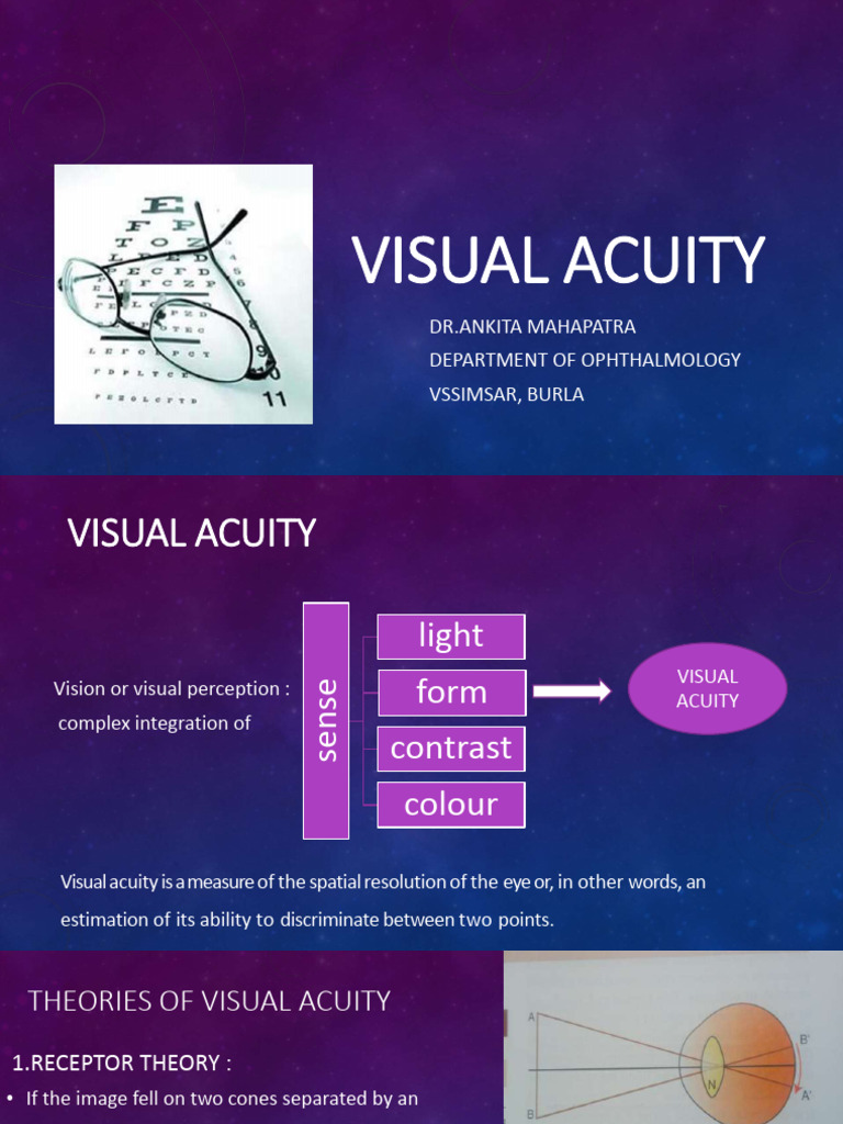 Visualacuity Presentation | PDF | Visual Acuity | Angular Resolution