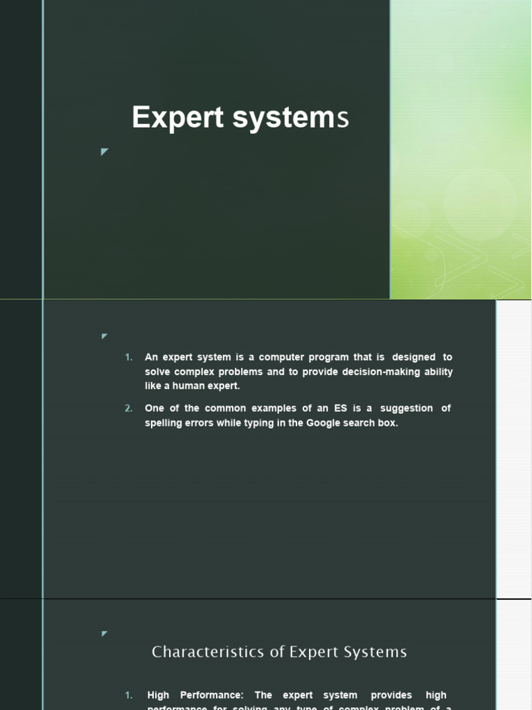 Expert System | Download Free PDF | System | Expert
