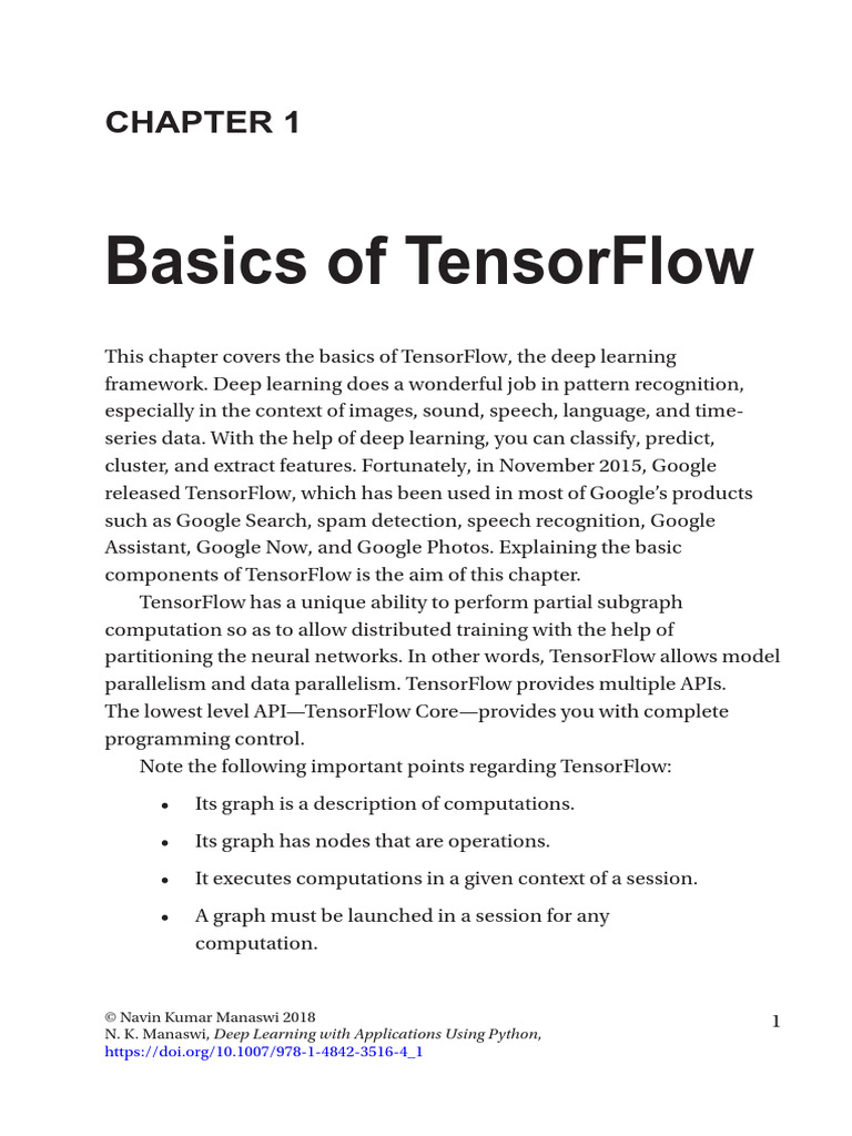 Basics of TensorFlow | PDF | Matrix (Mathematics) | Tensor Basics of TensorFlow | PDF | Matrix (Mathematics) | Tensor