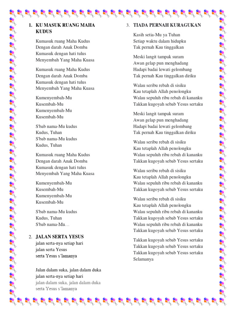 Lagu Pujian & Penyembahan | PDF
