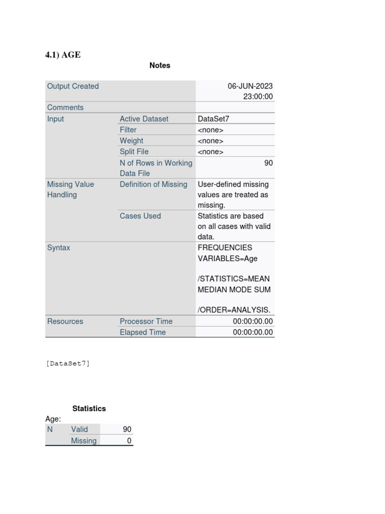 Team A8 BRM Mip Spss Final | PDF | Mode (Statistics) | Median