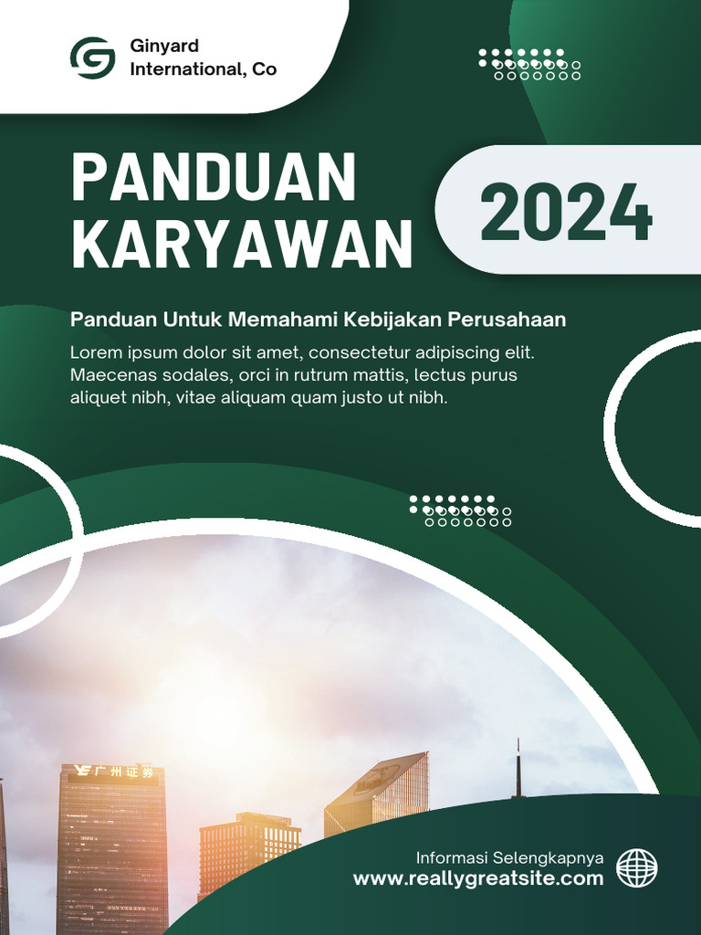 Hijau Dan Putih Modern Buku Panduan Karyawan Booklet | PDF