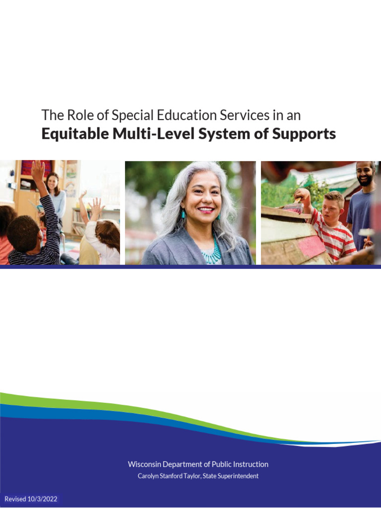The Role of Special Education Services in An Equitable Multi-Level ...