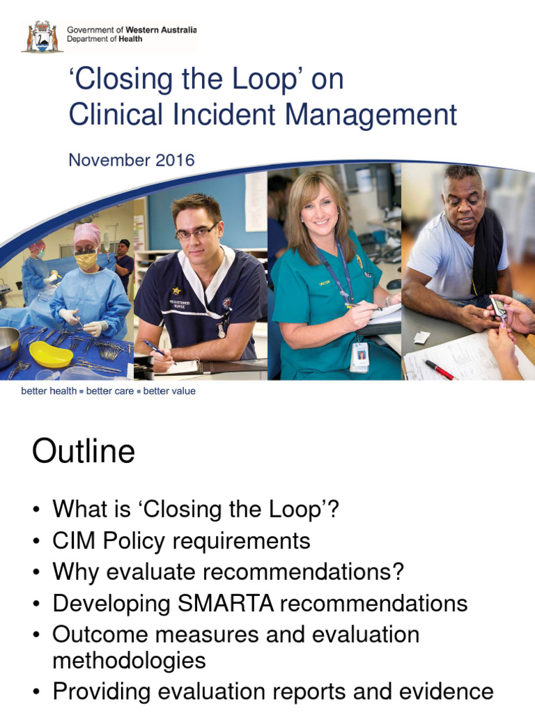 Closing The Loop Presentation | PDF | Patient Safety