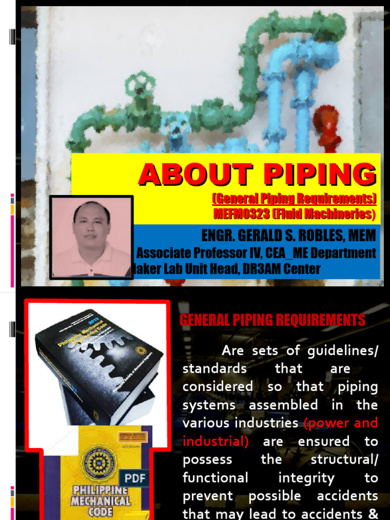 1B - General Piping Requirements | PDF | Pipe (Fluid Conveyance) | Civil Engineering