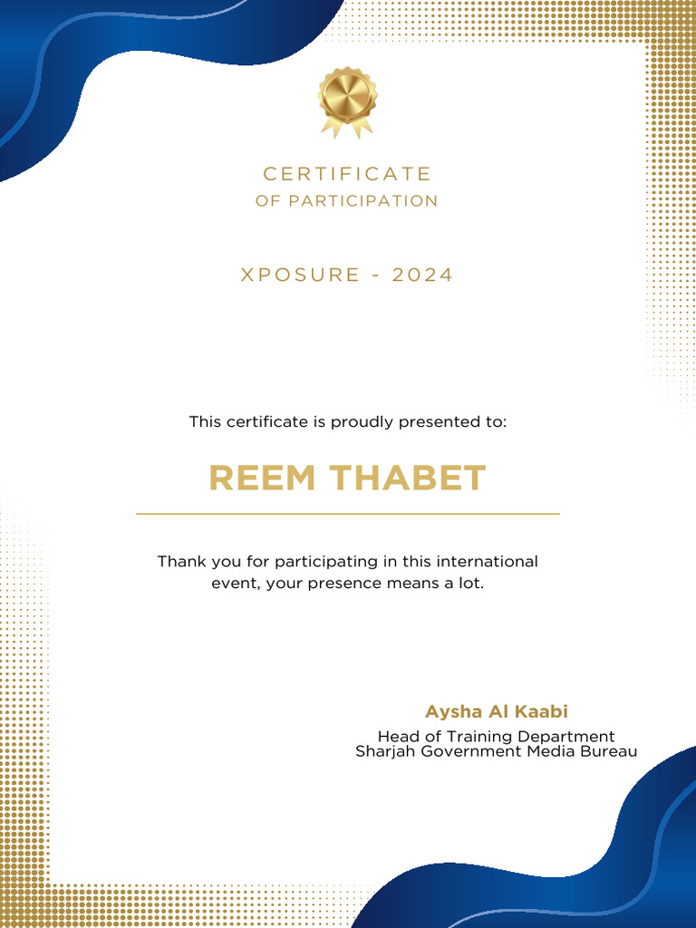 Reem Thabet - Xposure 2024 | PDF