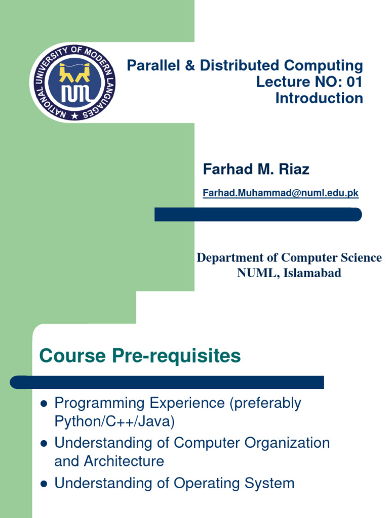 Lecture Week 1 Introduction 1 Sp 24 Pdf Parallel Computing 6773