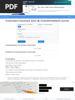 Height Conversion Chart: Feet to CM | PDF