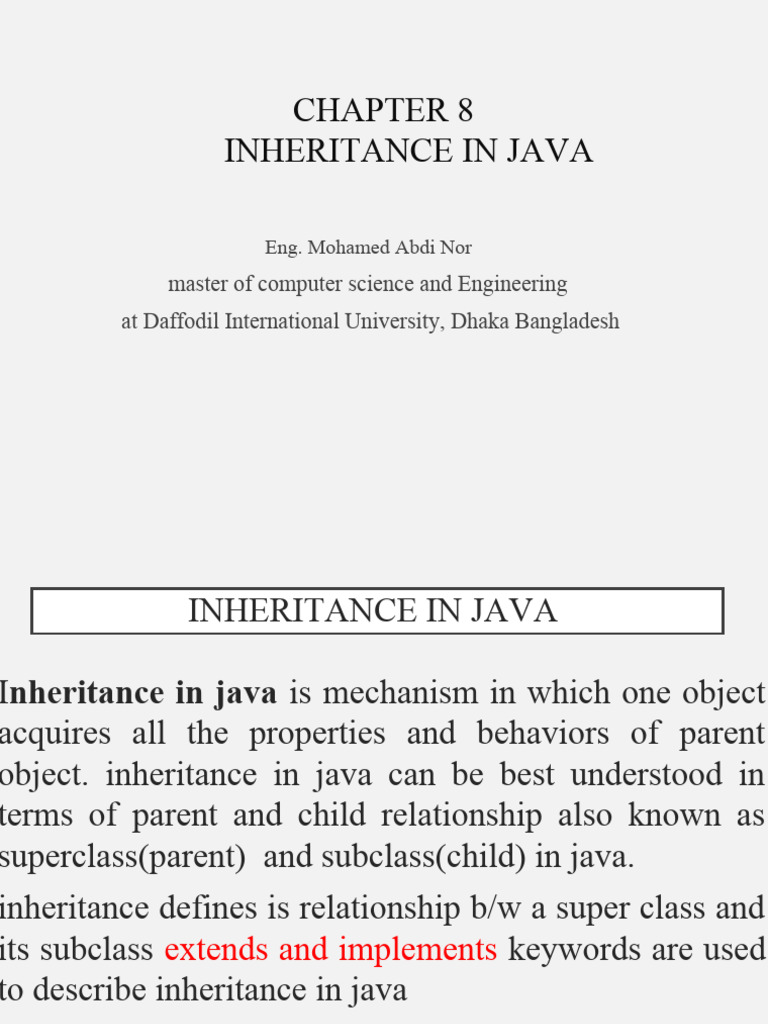 CH 8 | PDF | Inheritance (Object Oriented Programming) | Class (Computer Programming)