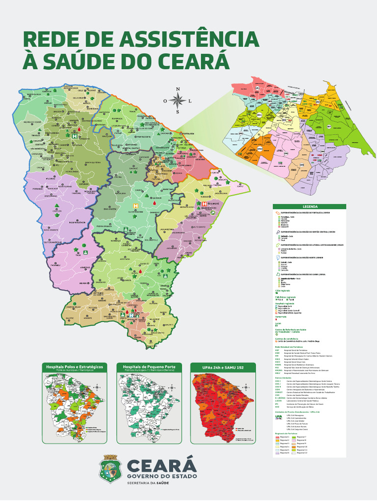 Mapa Regiões de Saúde Ceará | PDF | Brasil