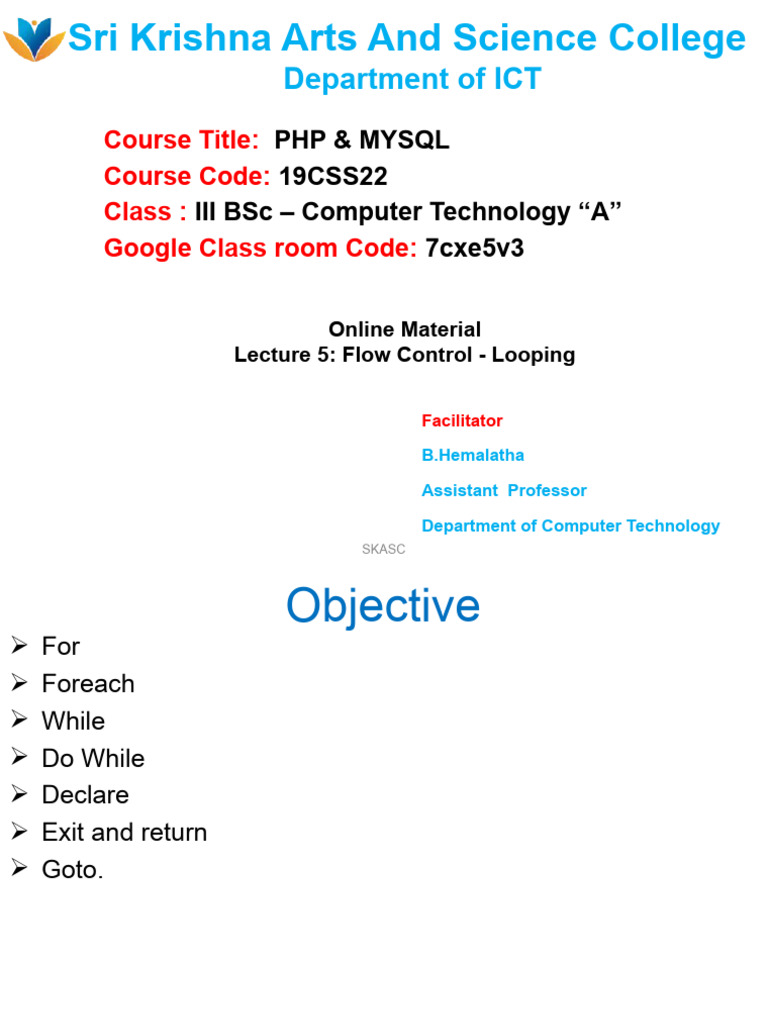 LECTURE 5-Flow Control-Looping | PDF | Control Flow | Software Engineering LECTURE 5-Flow Control-Looping | PDF | Control Flow | Software Engineering