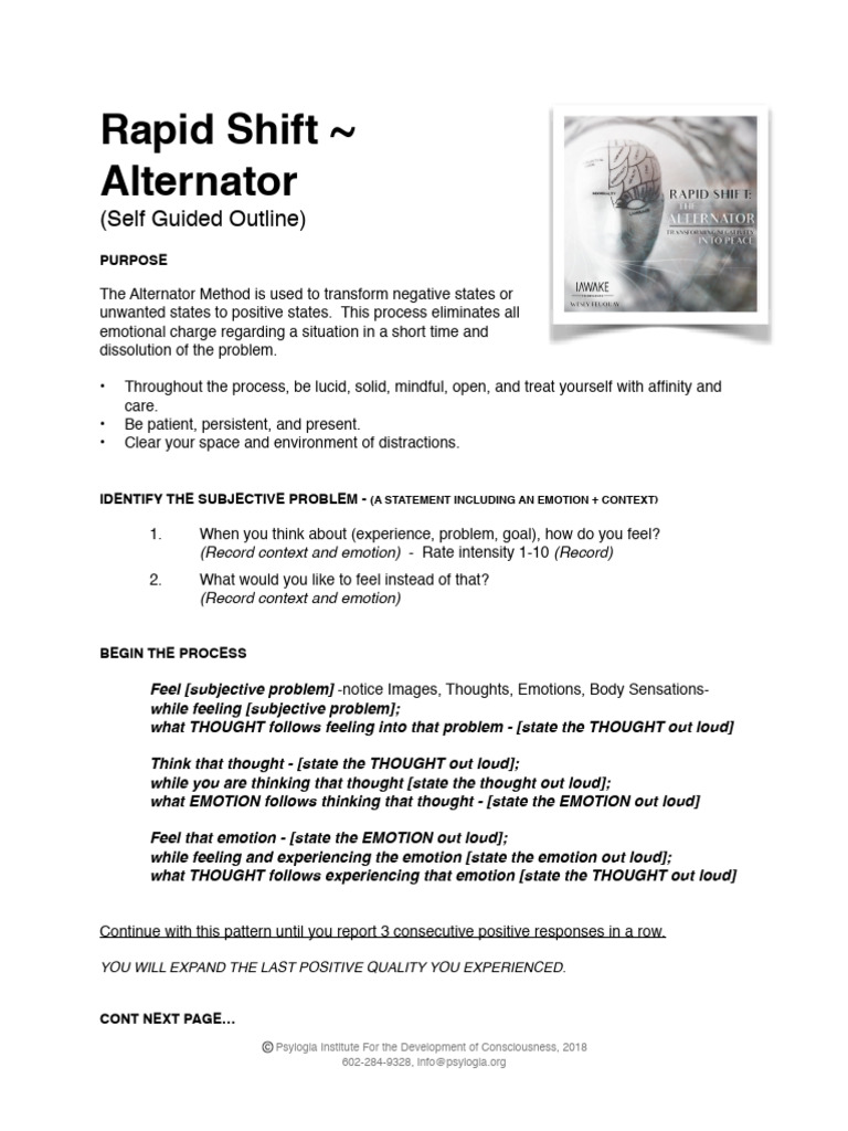 Rapid Shift - The Alternator Self Guided Outline | Download Free PDF ... Rapid Shift - The Alternator Self Guided Outline | Download Free PDF ...