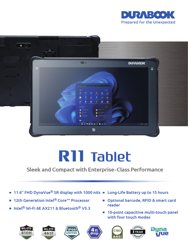 Durabook R11-DM 20230915 | PDF | Touchscreen | Electronics