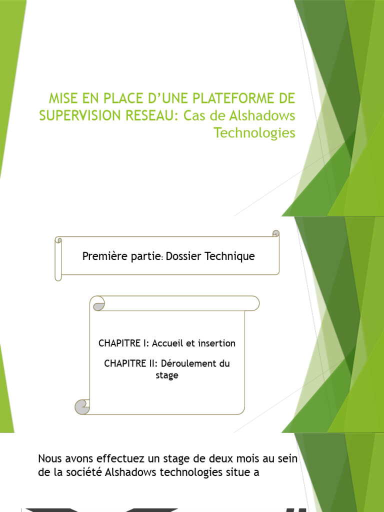 Supervision Réseau : Cas Alshadows Technologies | PDF | Serveur (Informatique) | Informatique