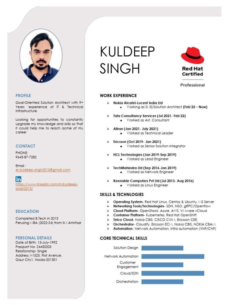 Kuldeep Singh Resume | PDF | Cloud Computing | Computing