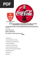 Coca Cola Company Procurement and Supply Chain Management - Edited ...