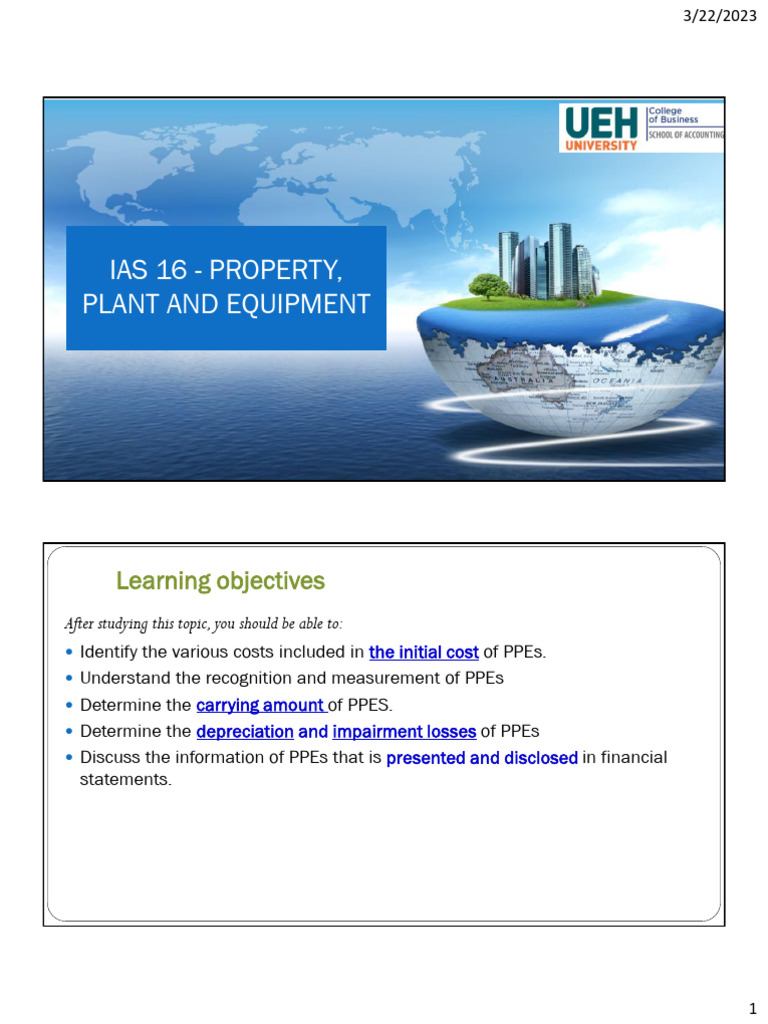 Ias 16 - Ppe | PDF