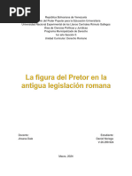 Definición de Pretor, Desde Que Periodo y Año Existen Los Pretores | PDF
