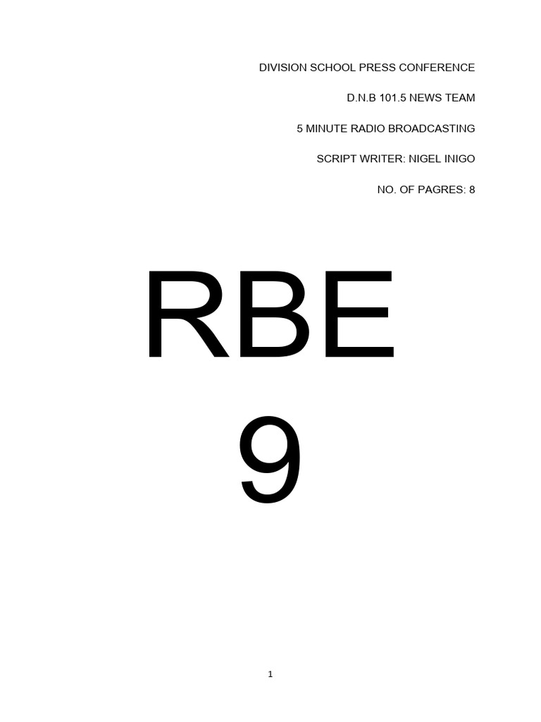 Division School Press Conference | PDF