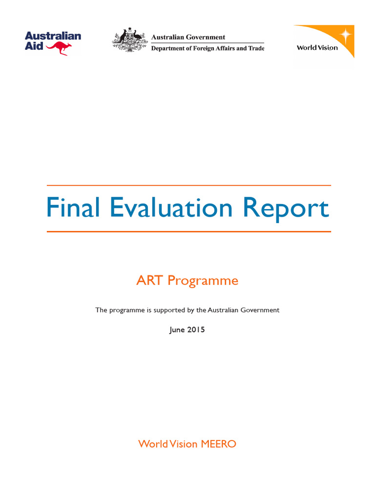 ART Evaluation Report | PDF | Evaluation | Empowerment