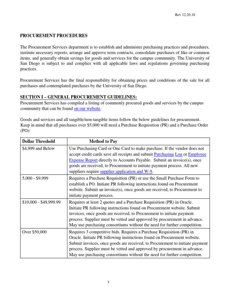 Procurement Procedure | Download Free PDF | Procurement | Request For Proposal