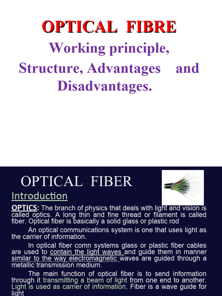 OFC Intro Structure Principle Adv - Disadvantages - L | PDF ...