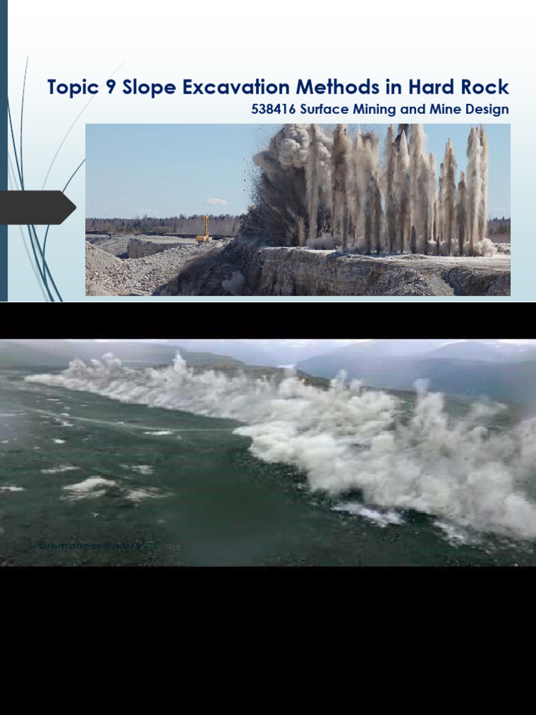 Topic 9 Slope Excavation Methods For Hard Rock | PDF