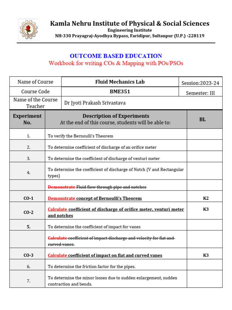 FM Lab | Download Free PDF | Engineering | Fluid Dynamics