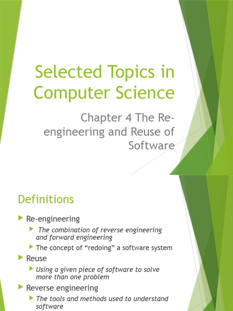 Software Re-engineering and Reuse Guide | PDF | System | Computer Programming