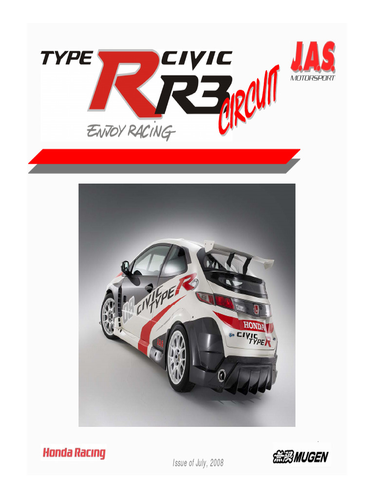Honda Civic FN2 Circuit | PDF | Brake | Manufactured Goods