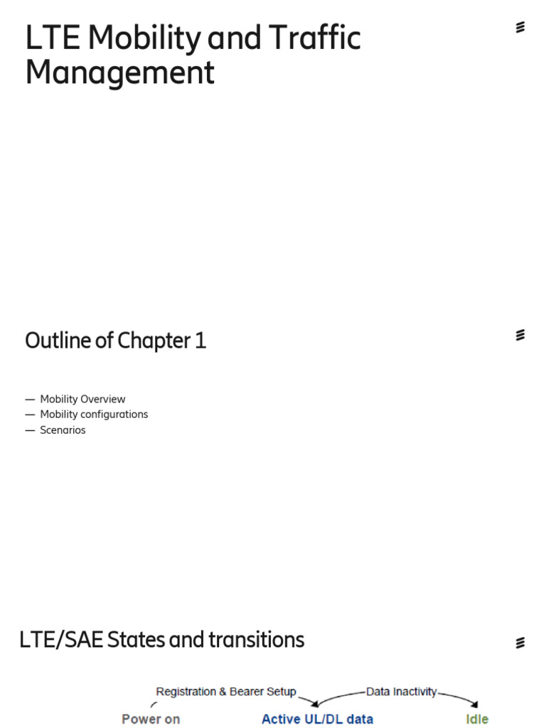 LTE Mobility and Traffic Management | PDF | Wireless | Computer Engineering LTE Mobility and Traffic Management | PDF | Wireless | Computer Engineering