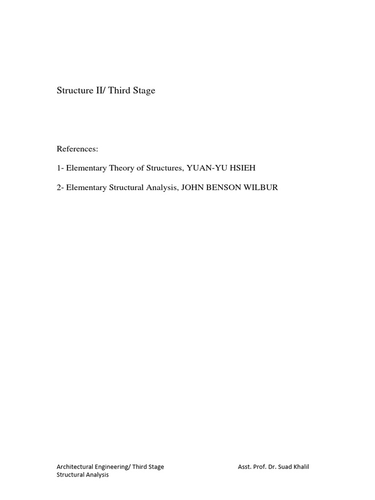 Structural Analysis Pdf Structural Analysis Force