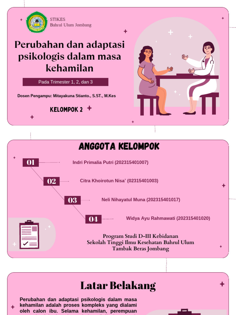 Perubahan Adaptasi Psikologis Dalam Masa Kehamilan | PDF