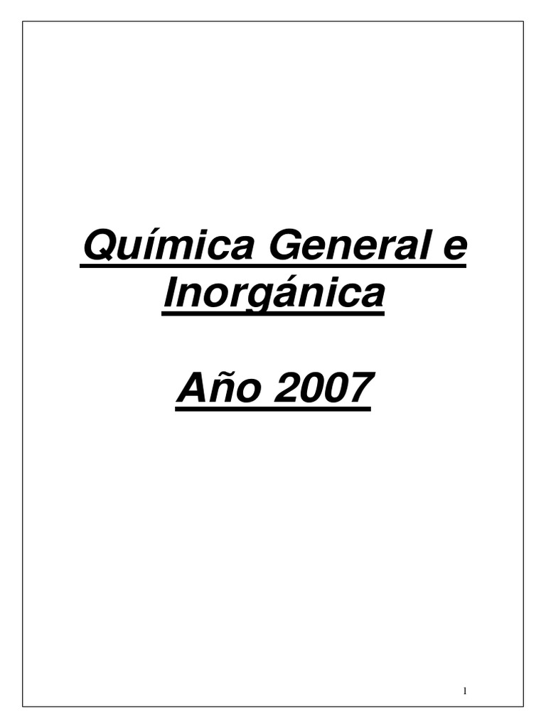 Resumen Química Inorgánica | PDF | Neutrón | Isótopo