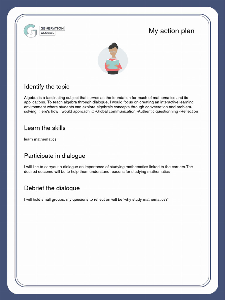 My Action Plan | PDF