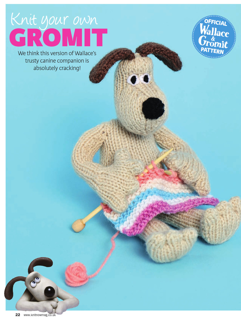Gromit Knittingpattern Craftworld | PDF | Knitting | Basic Knitted Fabrics