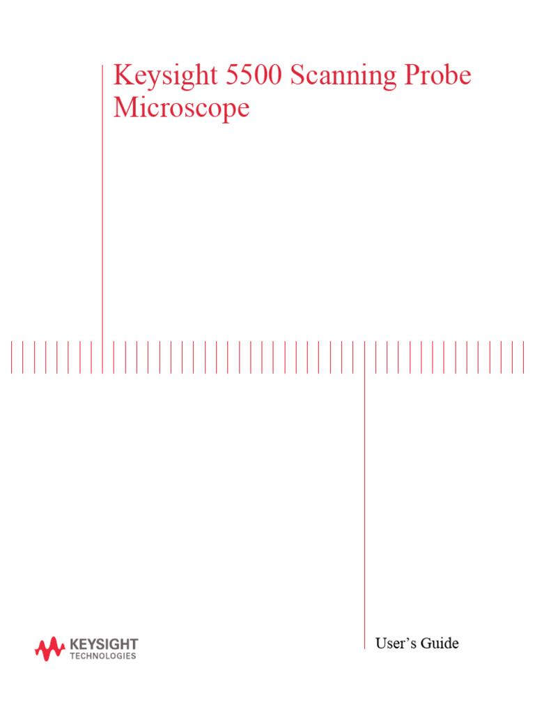 5500 User Guide Keysight Rev F Pdf Atomic Force Microscopy