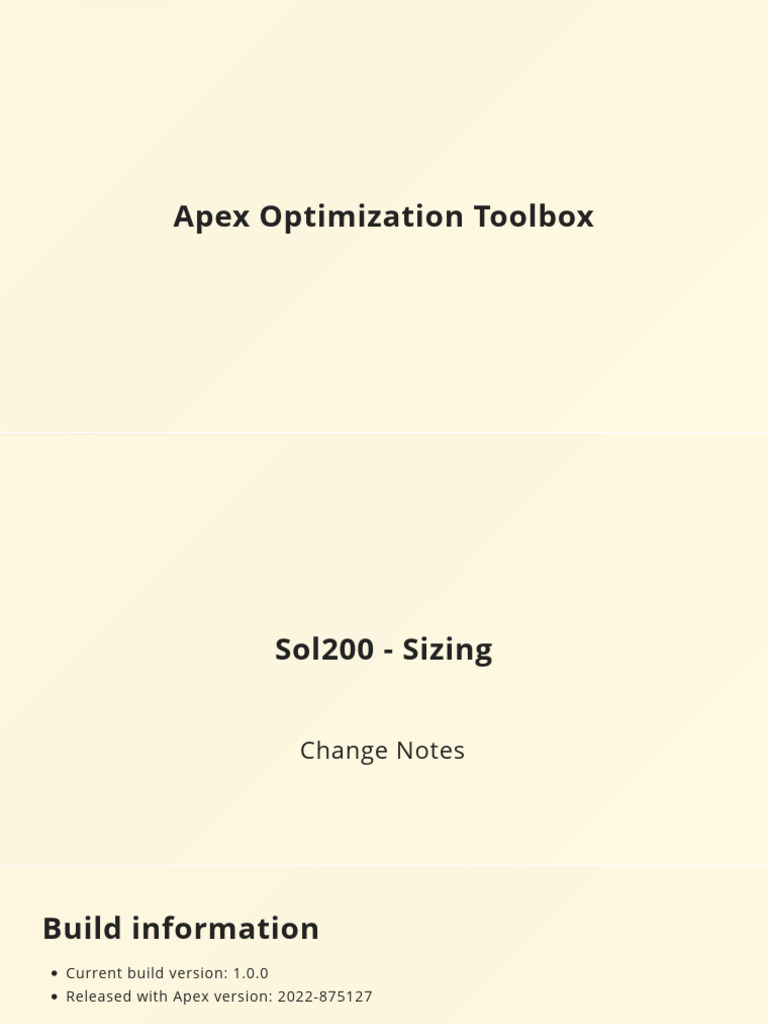 Change Notes | PDF