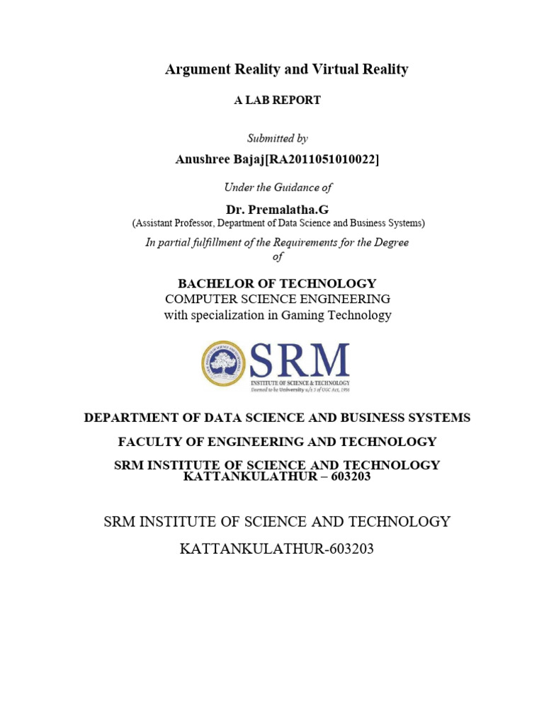 Arvr 1 | PDF | Fractal | Rgb Color Model
