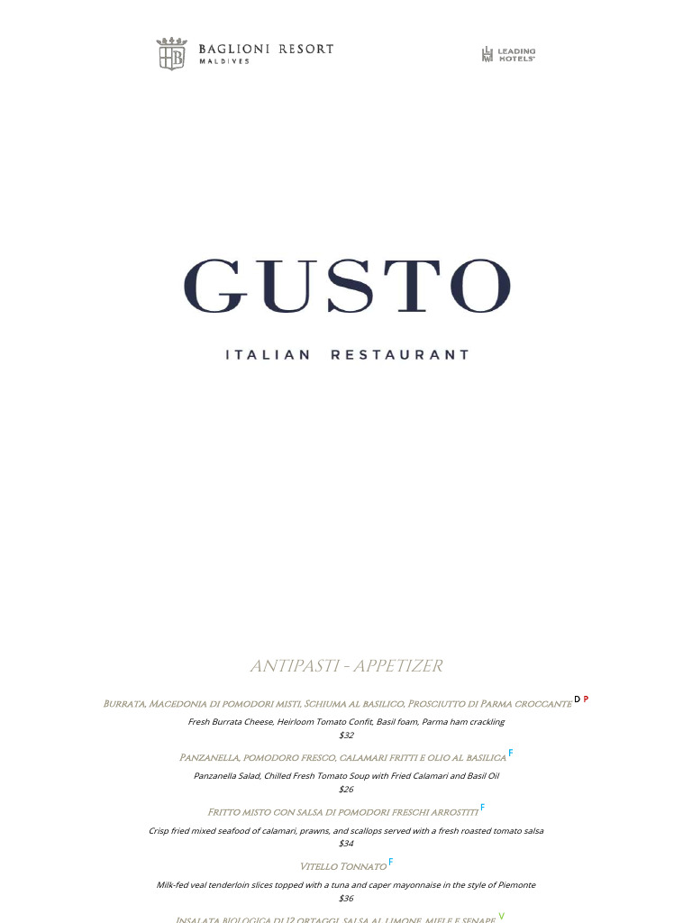 Gusto Restaurant - Menu 2021 | PDF | Tomato Sauce | Hamburgers