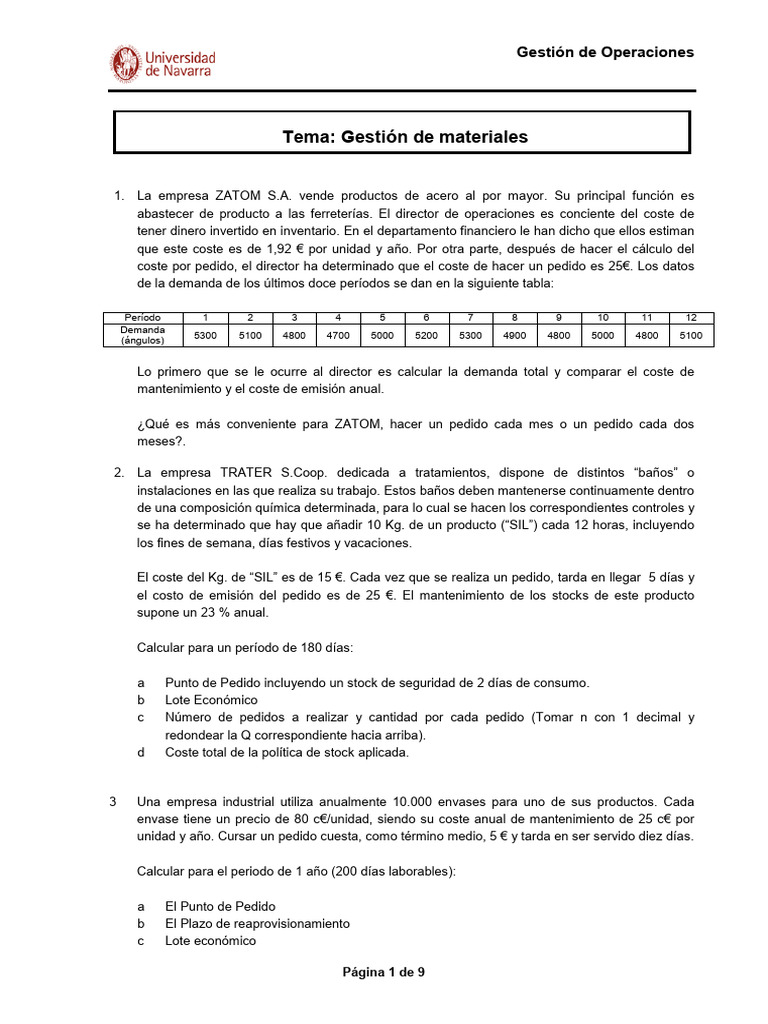 04 Ejercicios 01 Solución | PDF | Business | Obtención